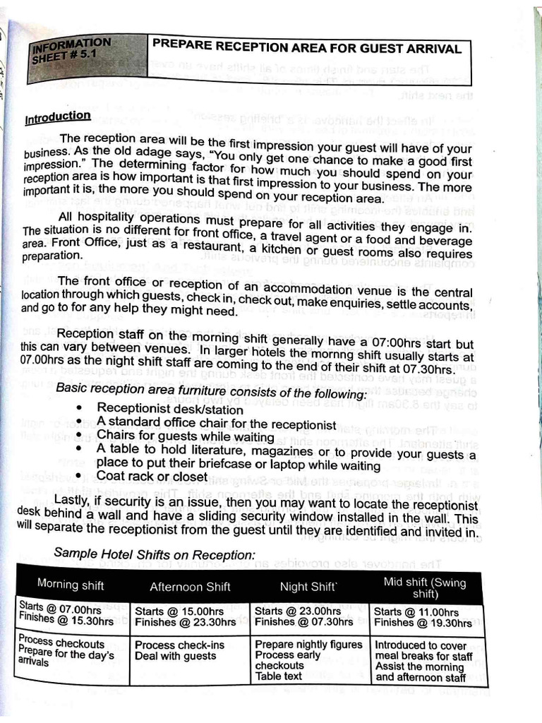 Hotel Operation | PDF