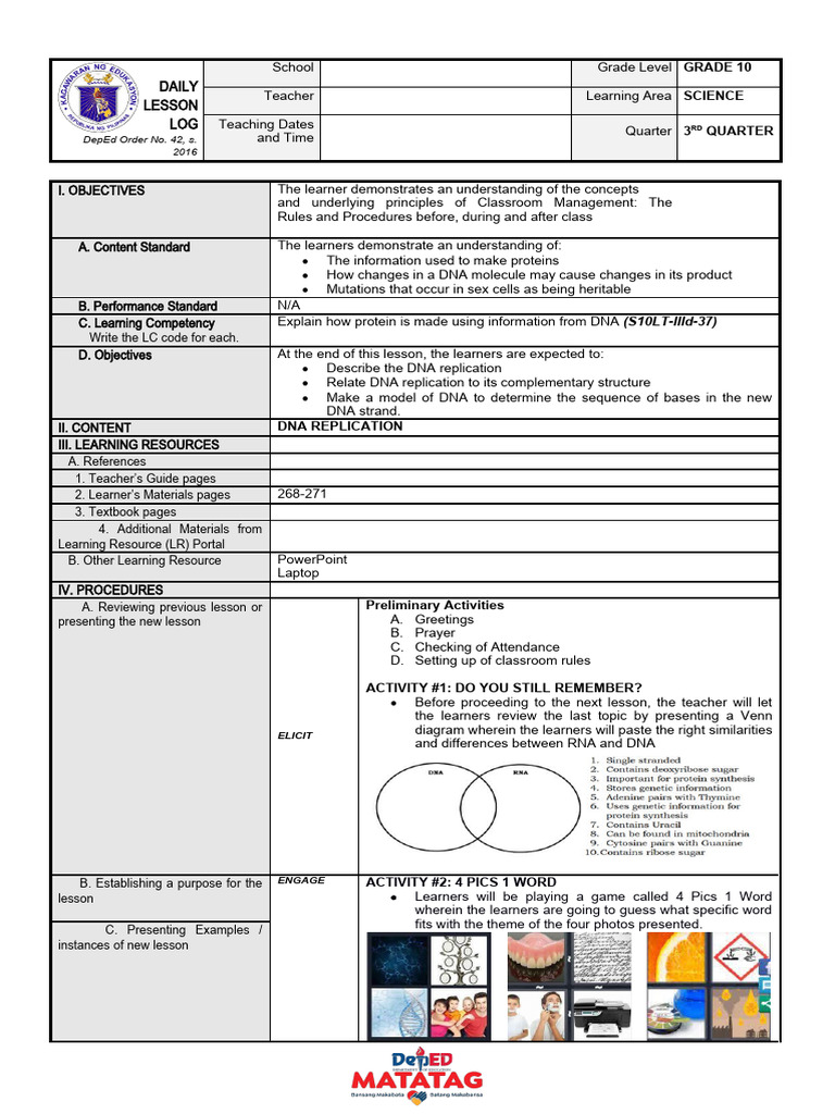 DNA Replication | PDF | Dna | Dna Replication