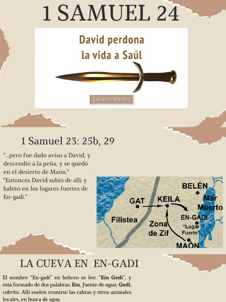 Reflexión sobre 1 Samuel 24 | PDF | Saulo | David