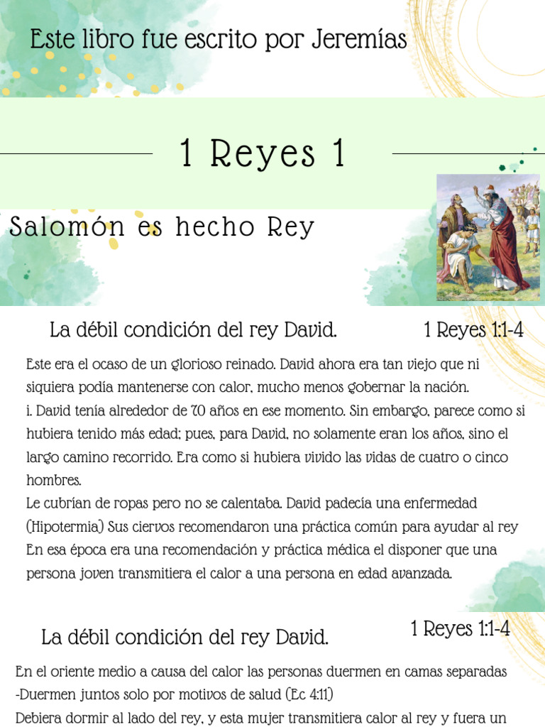 1 Reyes 1 | Descargar gratis PDF | Libros de reyes | David
