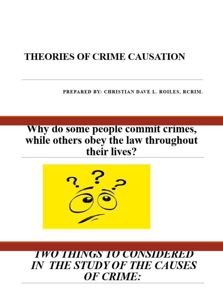Theories of Crime Causation Explained | PDF | Criminology | Id