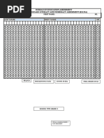 Answer Sheet Ellna Grade 3 | PDF