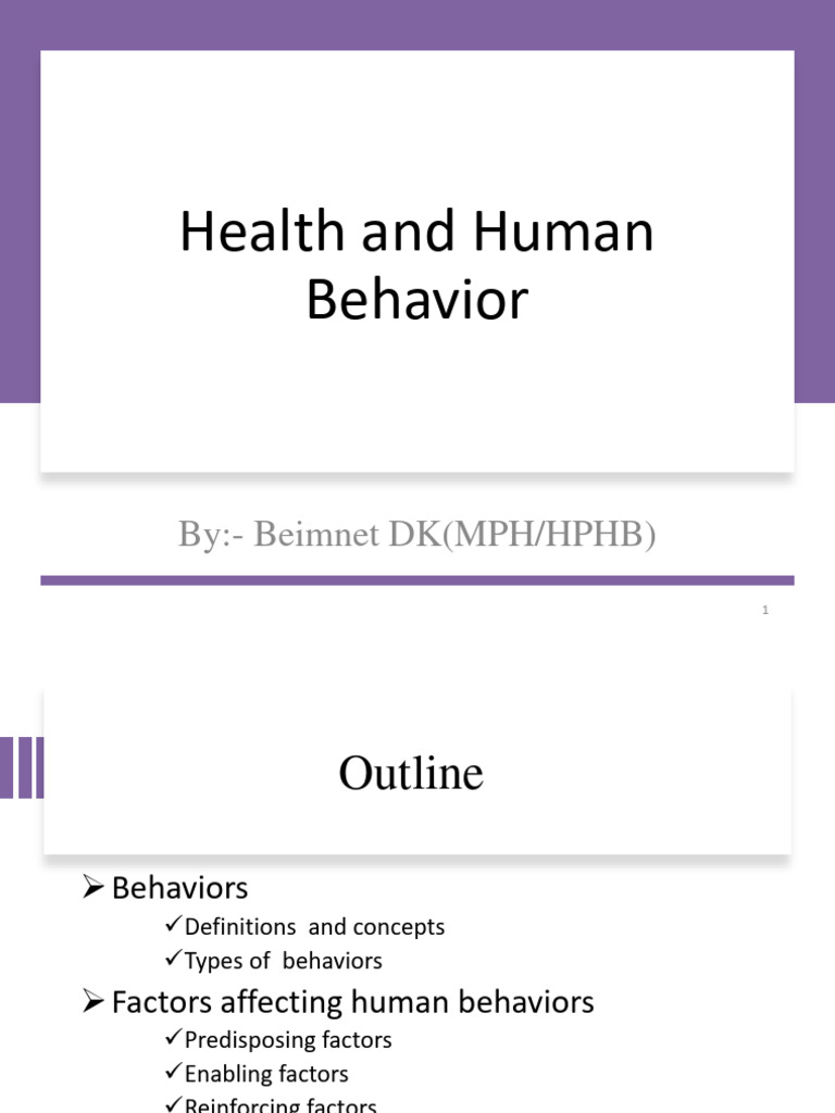 Health and Human Behavior | PDF | Attitude (Psychology) | Behavior