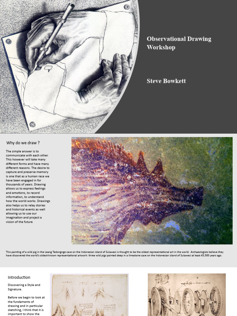 Observational Drawing Workshop Guide | PDF | Drawing | Pencil