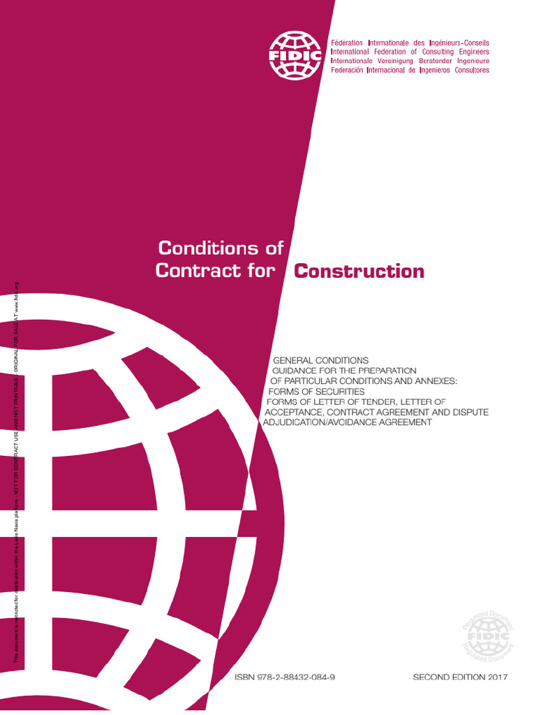 5-FIDIC Condition of Contracts For Construction | PDF
