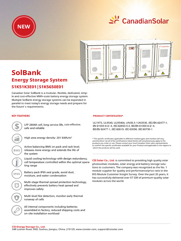 0.25-0.5P CS-Datasheet-SolBank Energy Storage v1.52 UK | Download Free ...