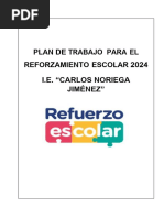 Informe de Refuerzo Escolar 2024 | PDF | Aprendizaje | Evaluación