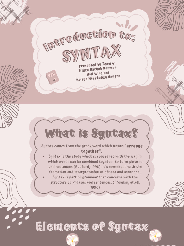 Syntax | Download Free PDF | Clause | Adverb