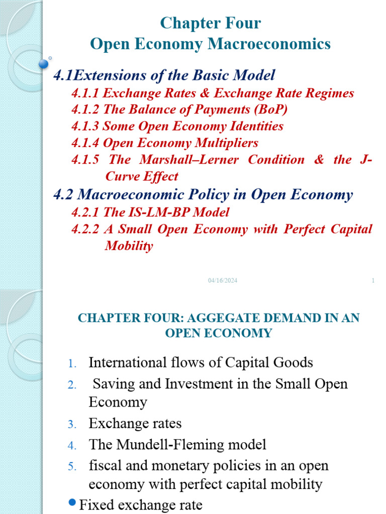 Macro I Cap 4 | PDF | Balance Of Payments | Exchange Rate