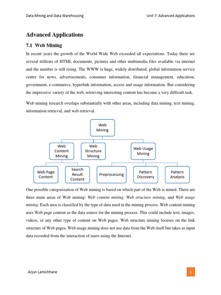 Unit 7_Advanced Application | PDF | World Wide Web | Internet & Web