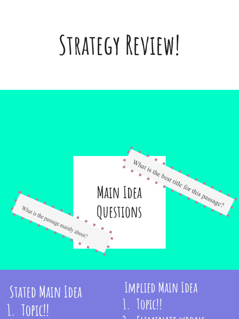 Booster Week MID Strategies | PDF | Language Arts & Discipline ...