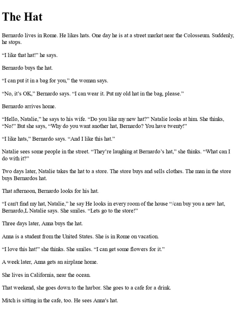 The Hat | PDF | Poetry