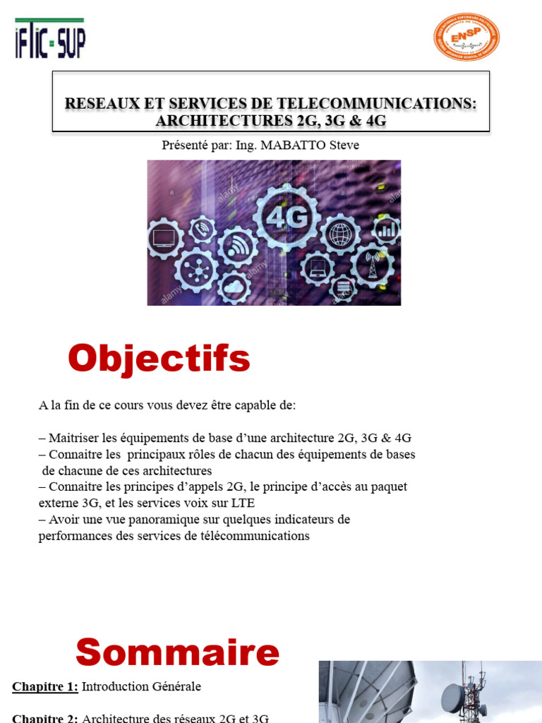Architectures des Réseaux 2G à 4G | PDF | LTE (Télécommunication) | GSM