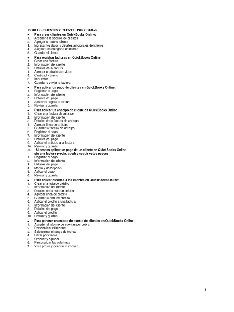 Manual Sistema Quickbooks | PDF | Libros rápidos | Factura Manual Sistema Quickbooks | PDF | Libros rápidos | Factura