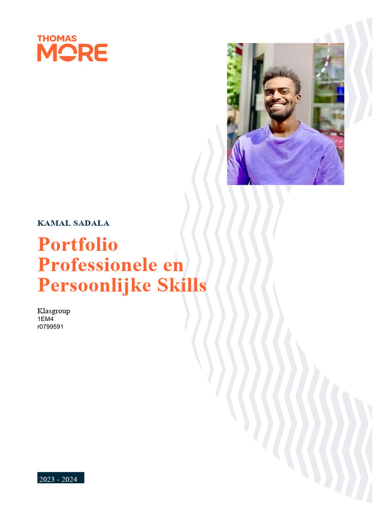 Start Portfolio Professionele en Persoonlijke Skills Kamal Sadala | PDF