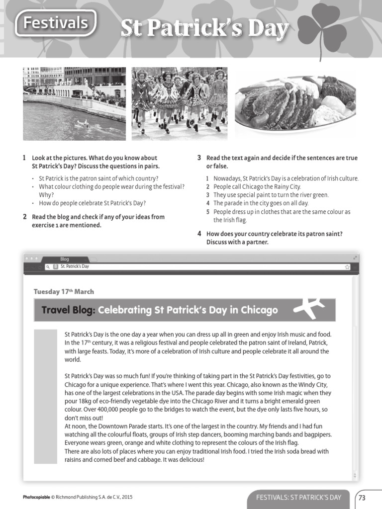 Celebrating St Patrick's Day in Chicago | PDF | Saint Patrick