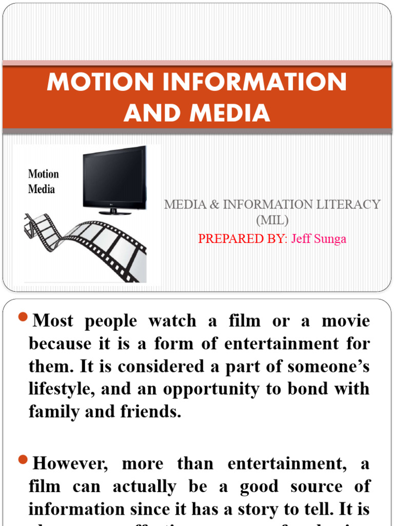 Motion Information MIL | PDF | Media Manipulation