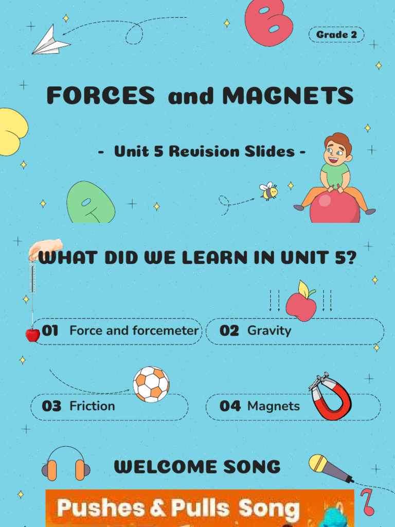 S3 - U5 Forces and Magnets - Revision Slides For Unit Test | PDF ...