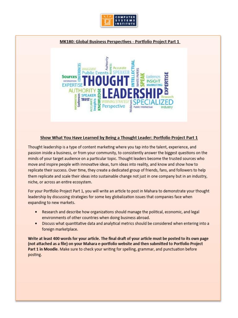 MK180 Portfolio Project Part 1.docx Done by Bell | PDF | Market ...