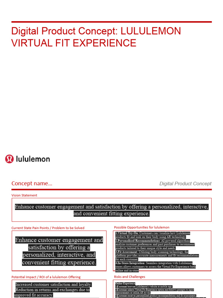 Digital Product Concept Template | PDF | Customer Satisfaction | Customer