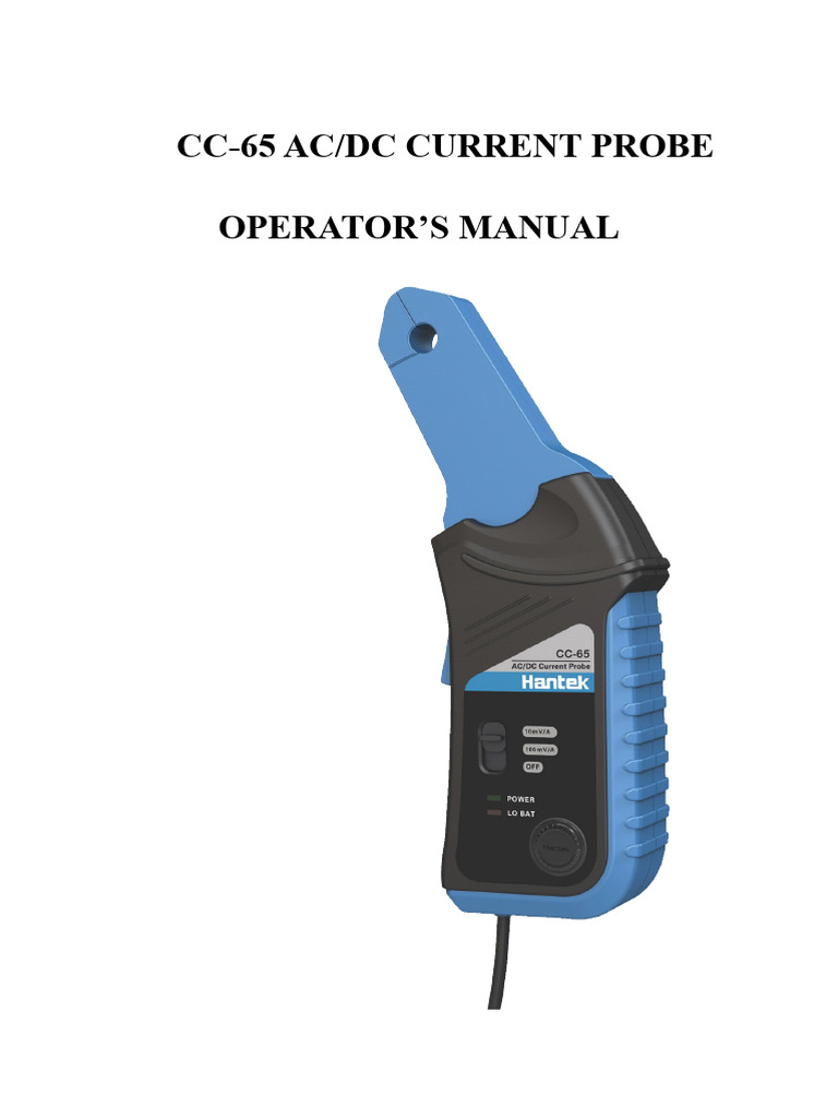 CC-65 Manual | PDF | Electrical Engineering | Electricity