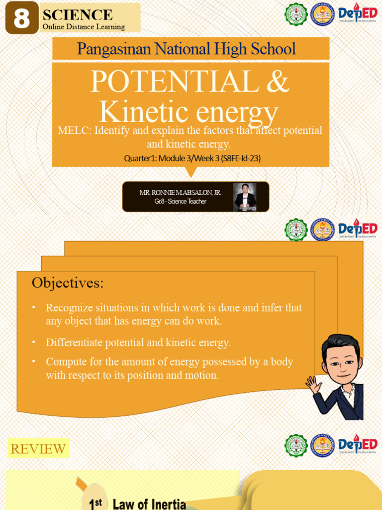 Lesson 3 Potential & Kinetic Energy | PDF | Potential Energy | Force