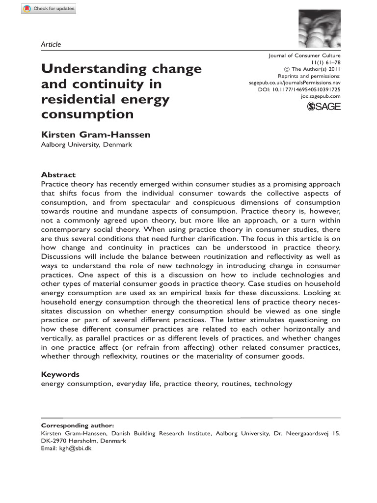 Gram Hanssen 2011 Understanding Change and Continuity in Residential ...
