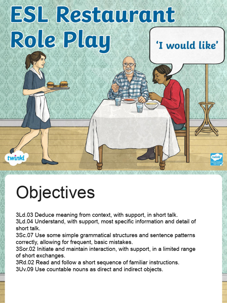 U9_W34_L3 and 4.pptx | PDF | Menu | Waiting Staff