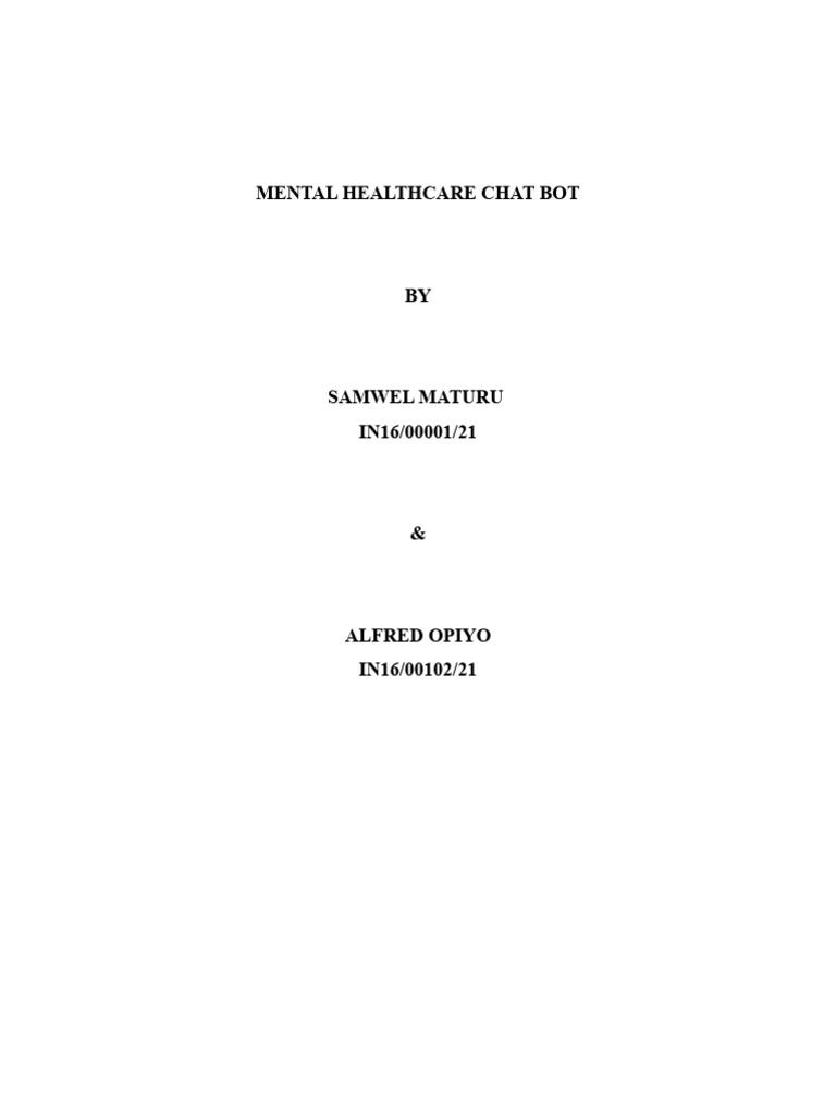 Soen 398 Project Documentation | PDF | Cognitive Behavioral Therapy | Siri