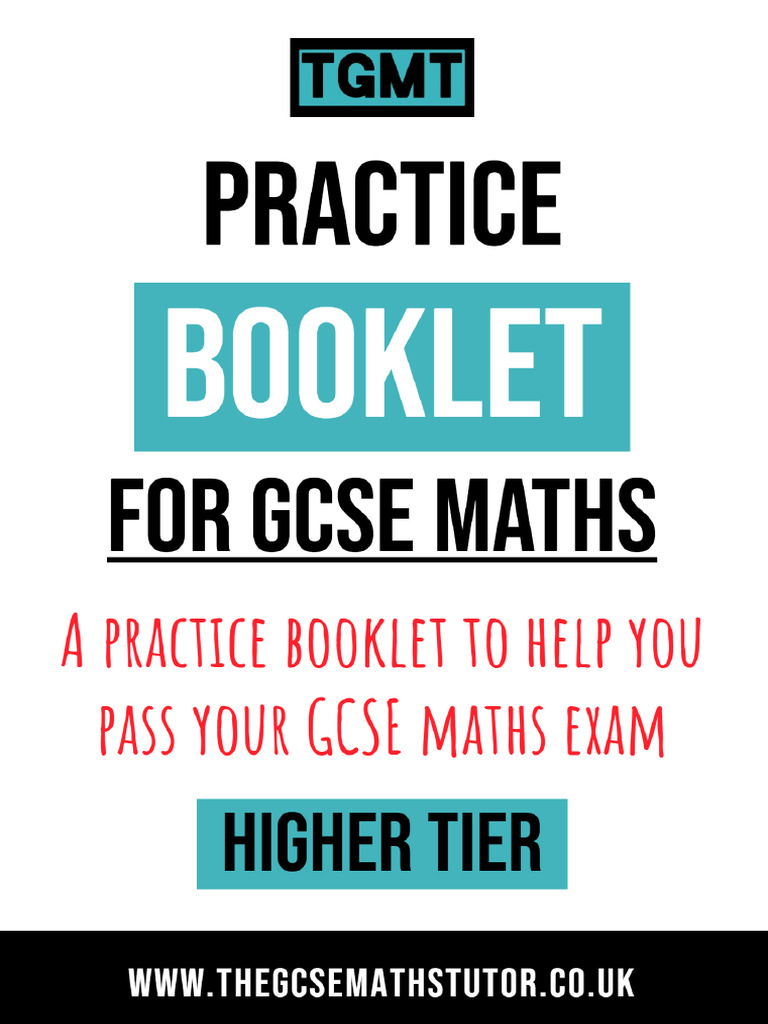 GCSE Maths Practice Booklet - Higher Tier | PDF | Area | Mathematics