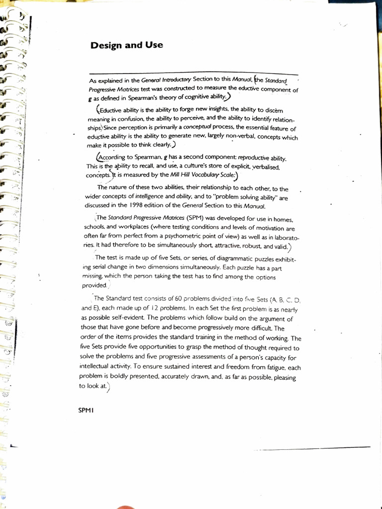 SPM Manual | PDF