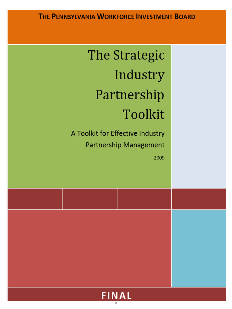 2009 Strategic Industry Partnership Toolkit | PDF | Evaluation | Needs ...