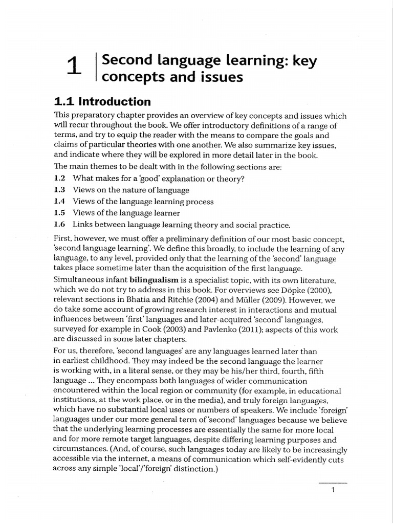 Second Language Learning | PDF Second Language Learning | PDF