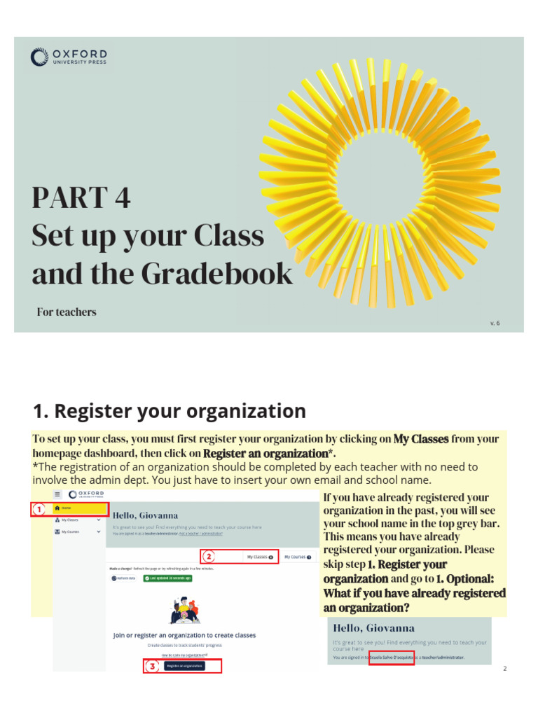Set Up Your Class and The Gradebook | PDF | Cyberspace | Software