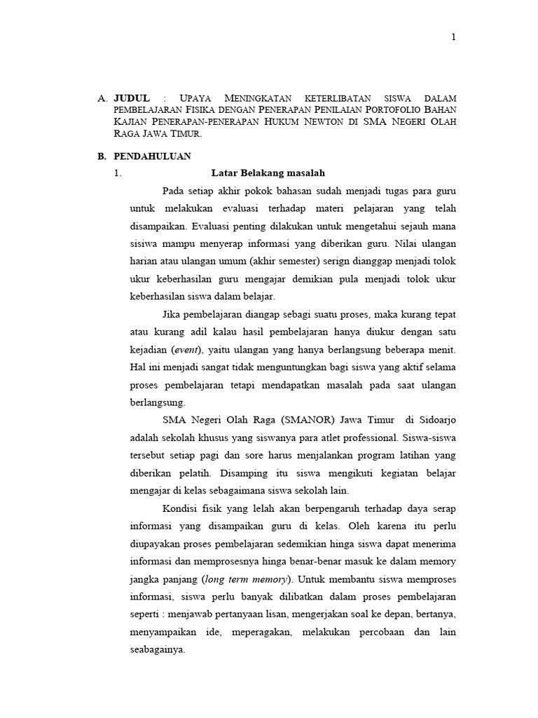 Proposal Action Research | PDF