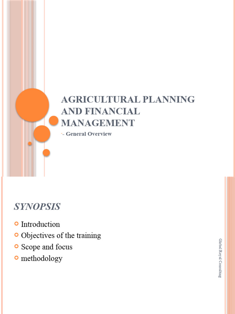 Agricultural Planning & Financial Management | PDF | Credit | Finance ...