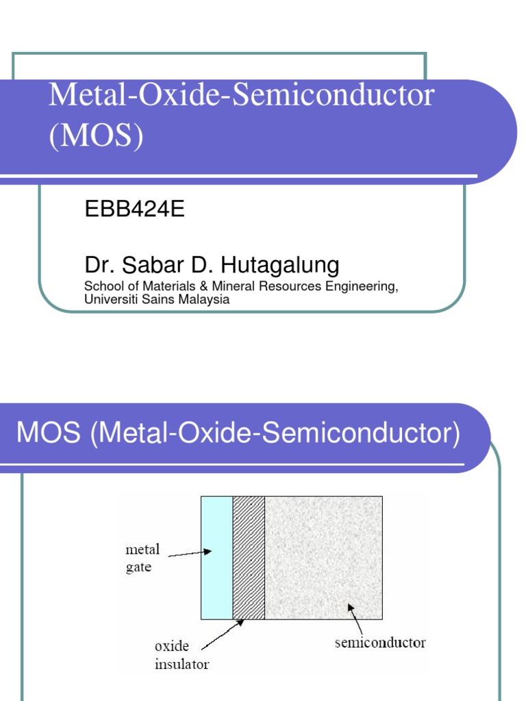 MOS Capacitor Modes of Operation | PDF | Mosfet | Capacitor