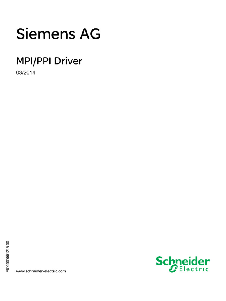 Siemens AG MPI-PPI Driver | PDF