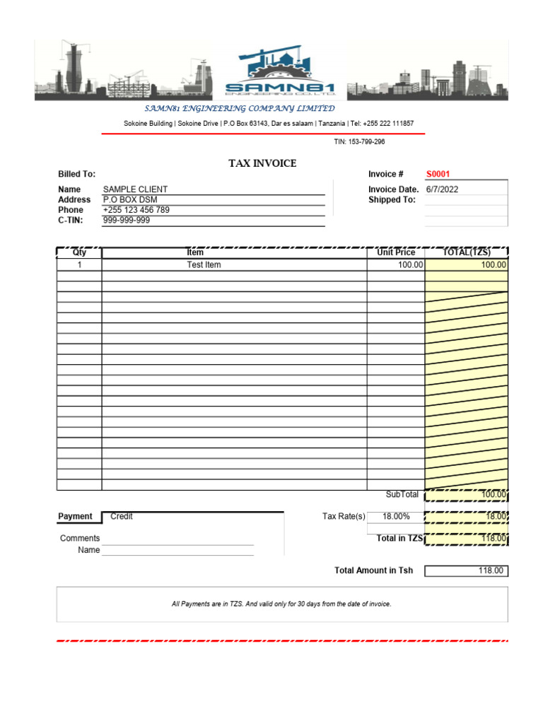 Sample Invoice | PDF