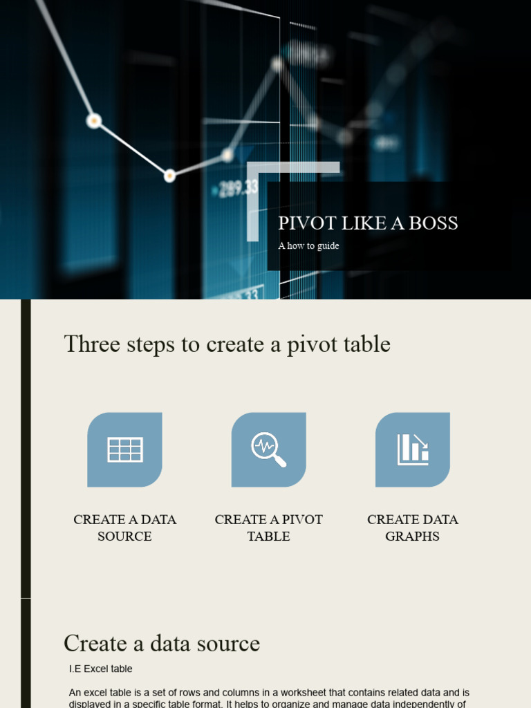Pivot Like a Boss | PDF | Microsoft Excel | Chart
