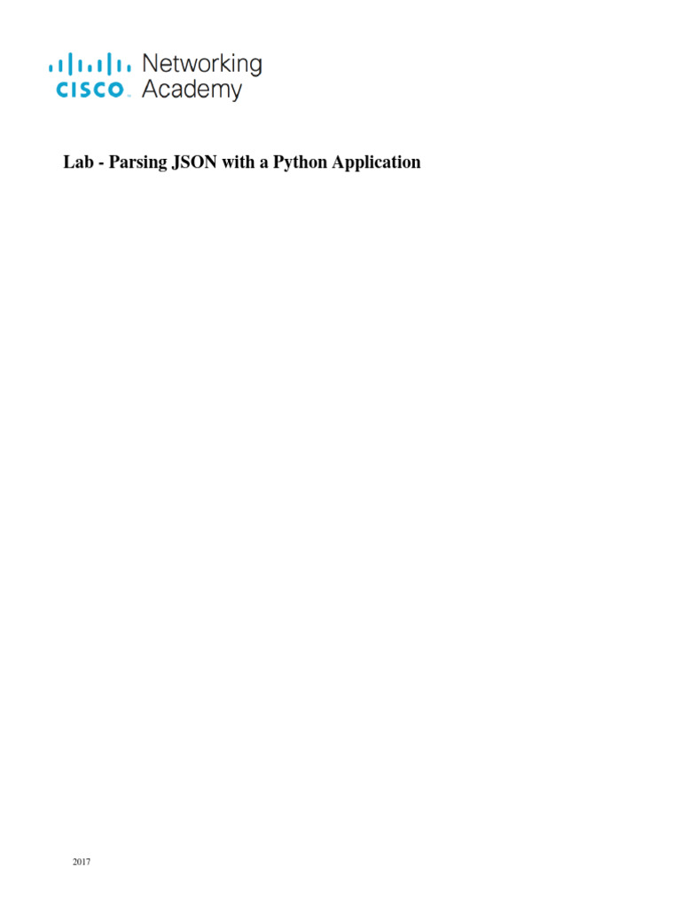 1.3.3.1 Lab - Parsing JSON With A Python Application - ILM | PDF | Json | Parameter (Computer ...