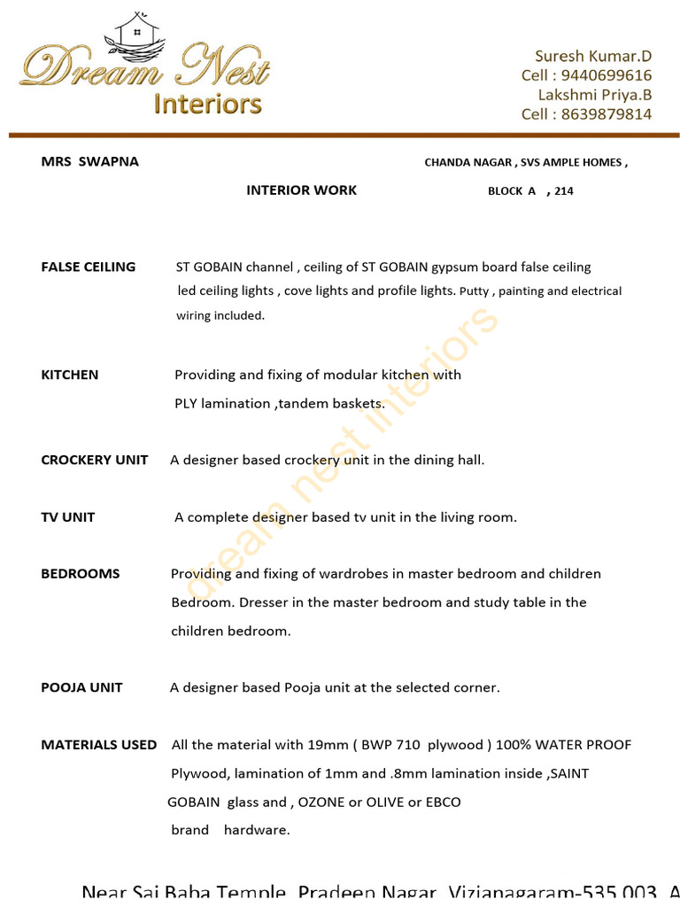 Swapna Hyd-2 | PDF | Room | Home