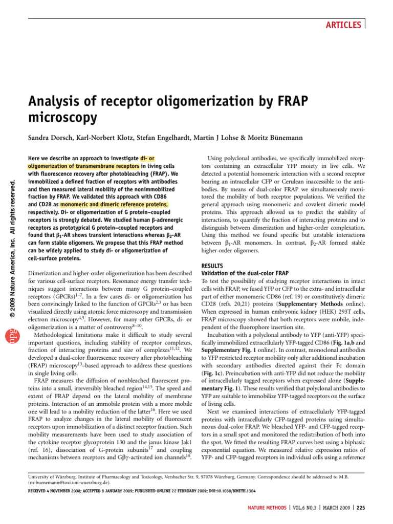 PP3 - 2009 - Dorsch - Nature Methods - Analysis of Receptor ...