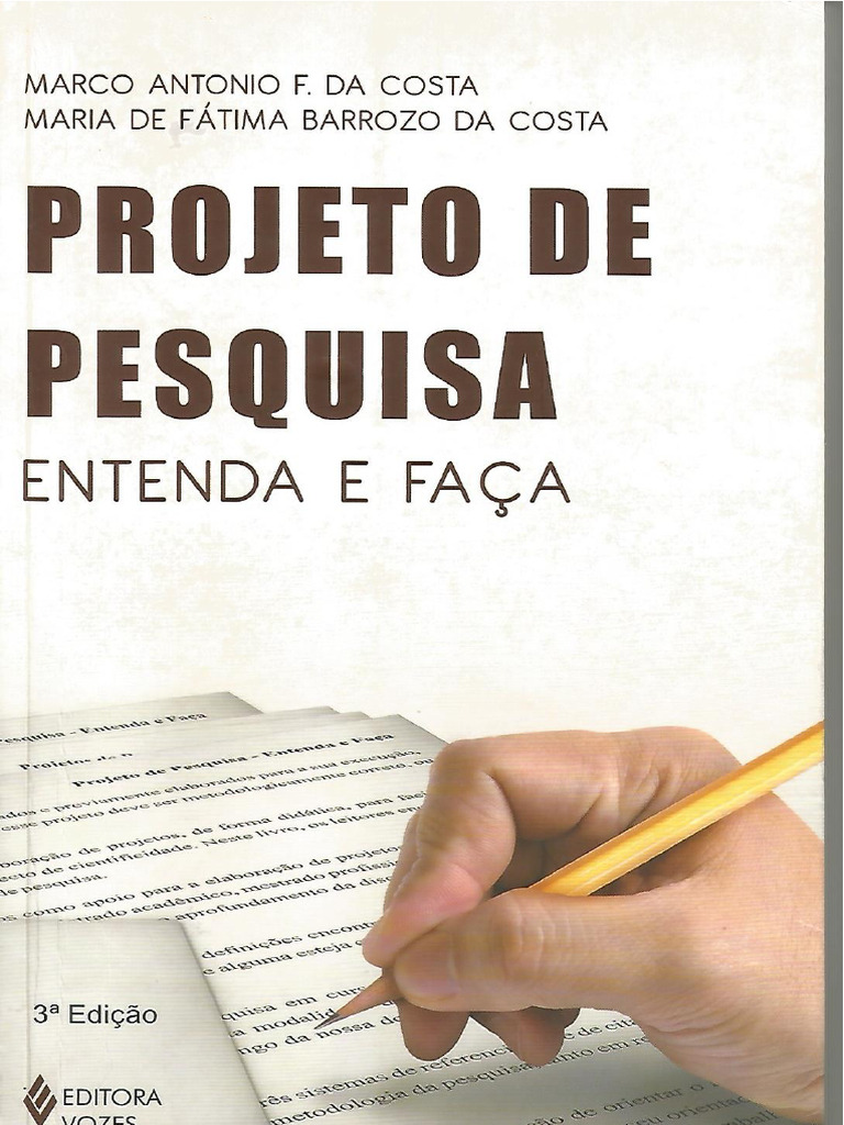 2 CAPTULO de LIVRO - Cap. 2 - Projeto de Pesquisa Do Livro - Costa e Costa | PDF