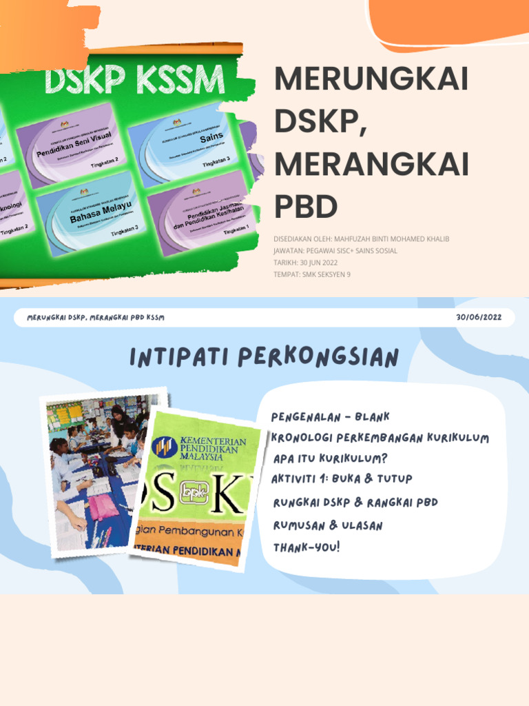 Merungkai DSKP, Merangkai PBD | PDF