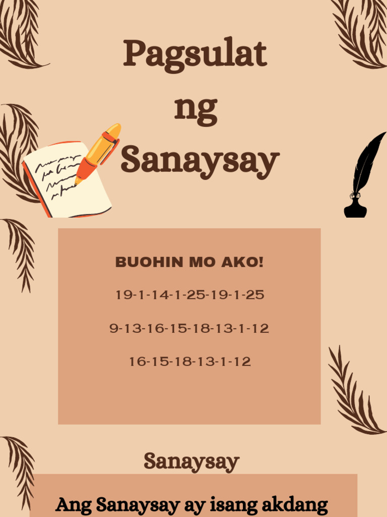 Pagsulat NG Sanaysay | PDF