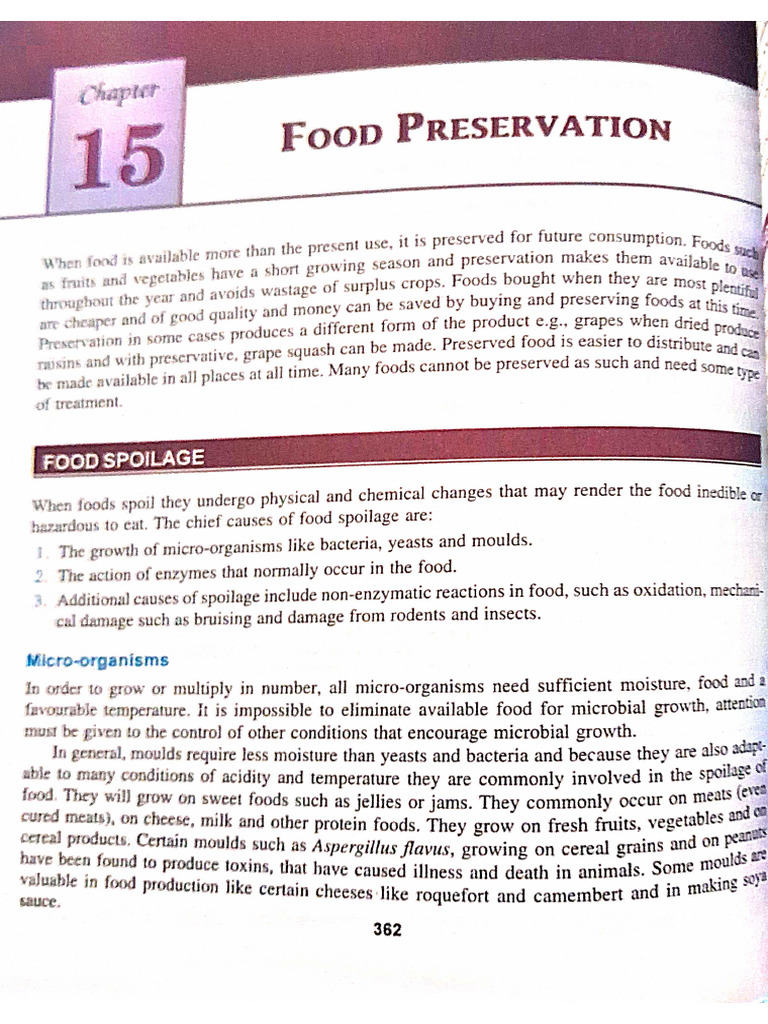 Food Preservation | PDF