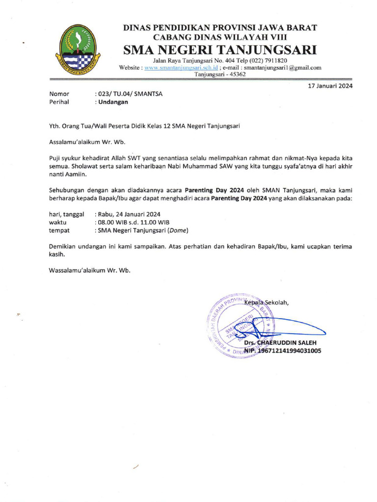 Undangan Parenting 24 | PDF