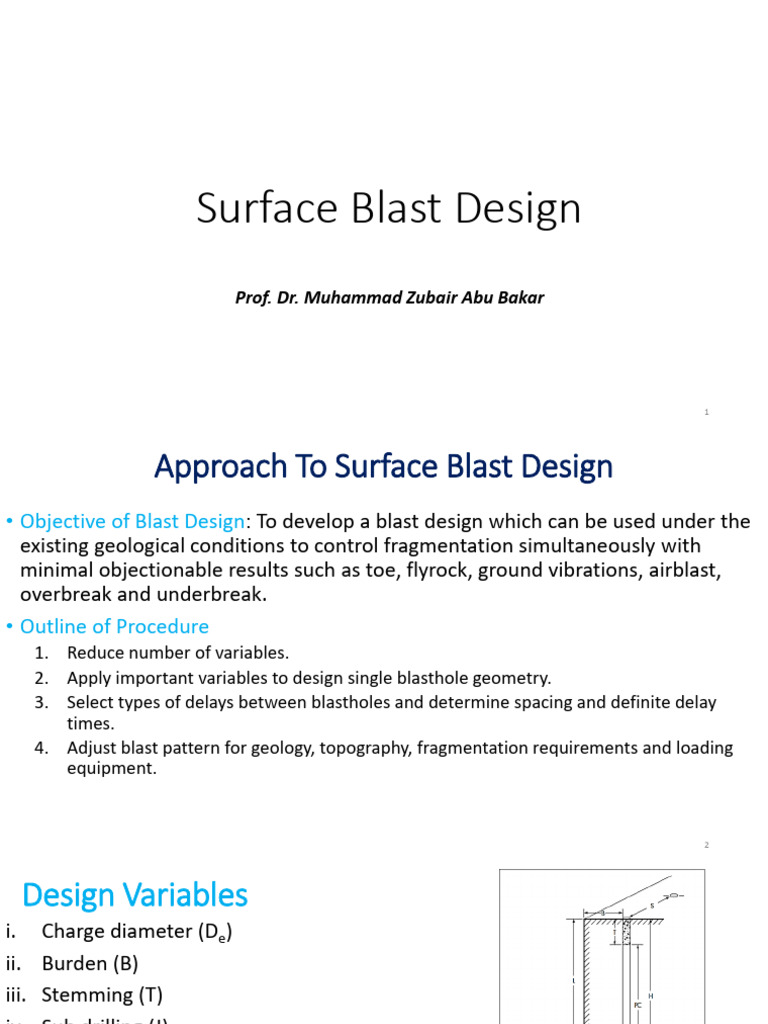 Lecture 12 - Surface Blast Design | PDF | Density
