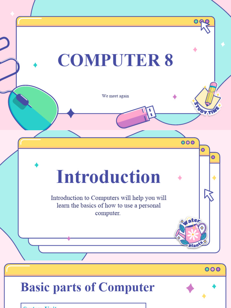 Intro To Comp | PDF | Computer Hardware | Computer Keyboard